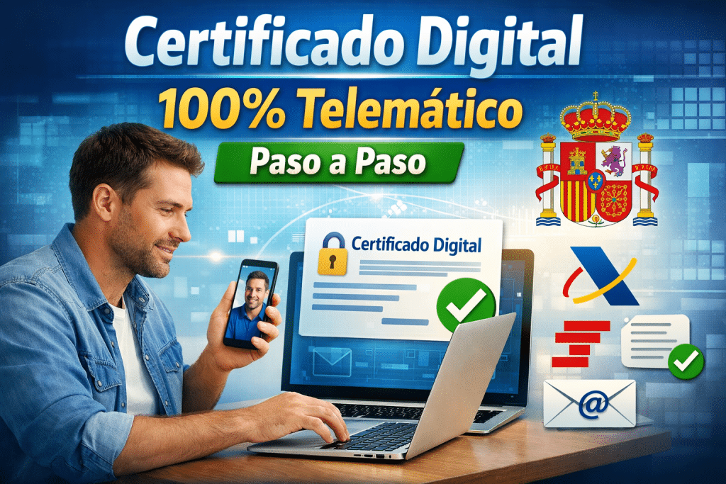 Certificado Digital Online 100% Telemático en 24h